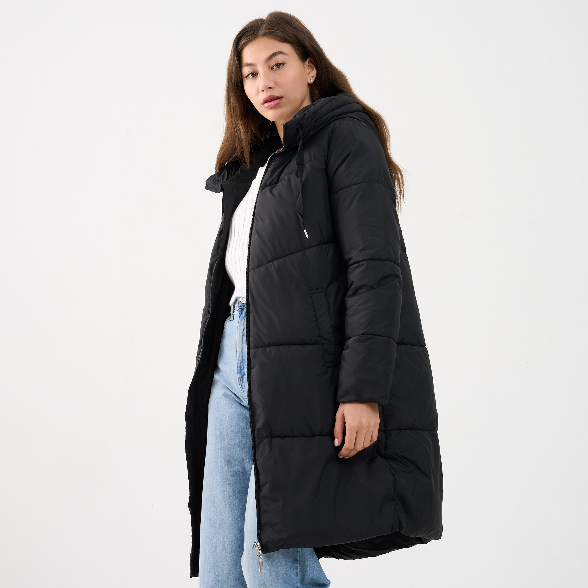 45% off on Ladies Long-Line Puffer Jacket | OneDayOnly