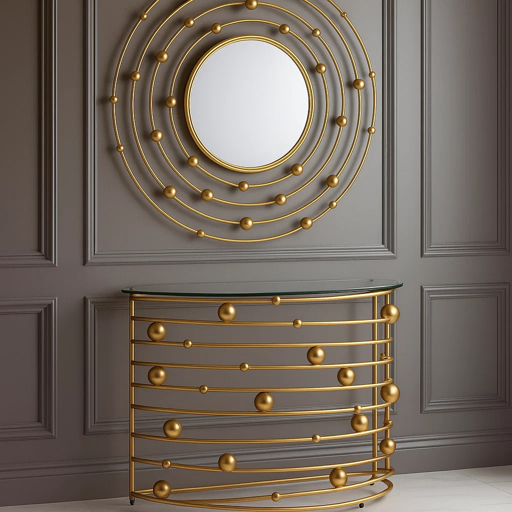 50% off on MFURN Orbit Mirror & Console Table | OneDayOnly