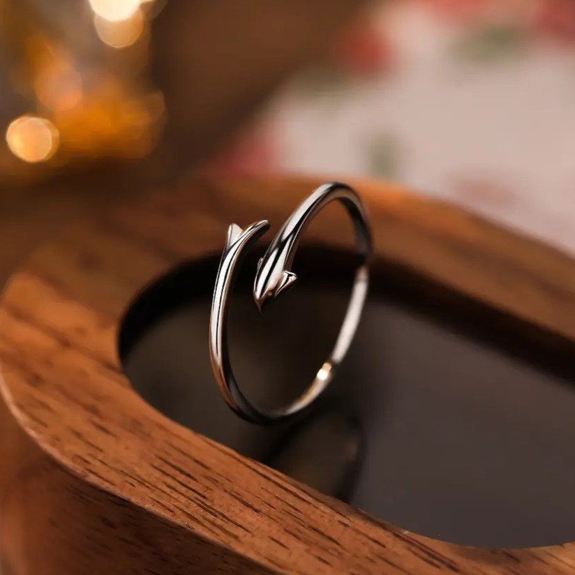 25% off on Genuine Sterling Silver Dolphin Ring | OneDayOnly