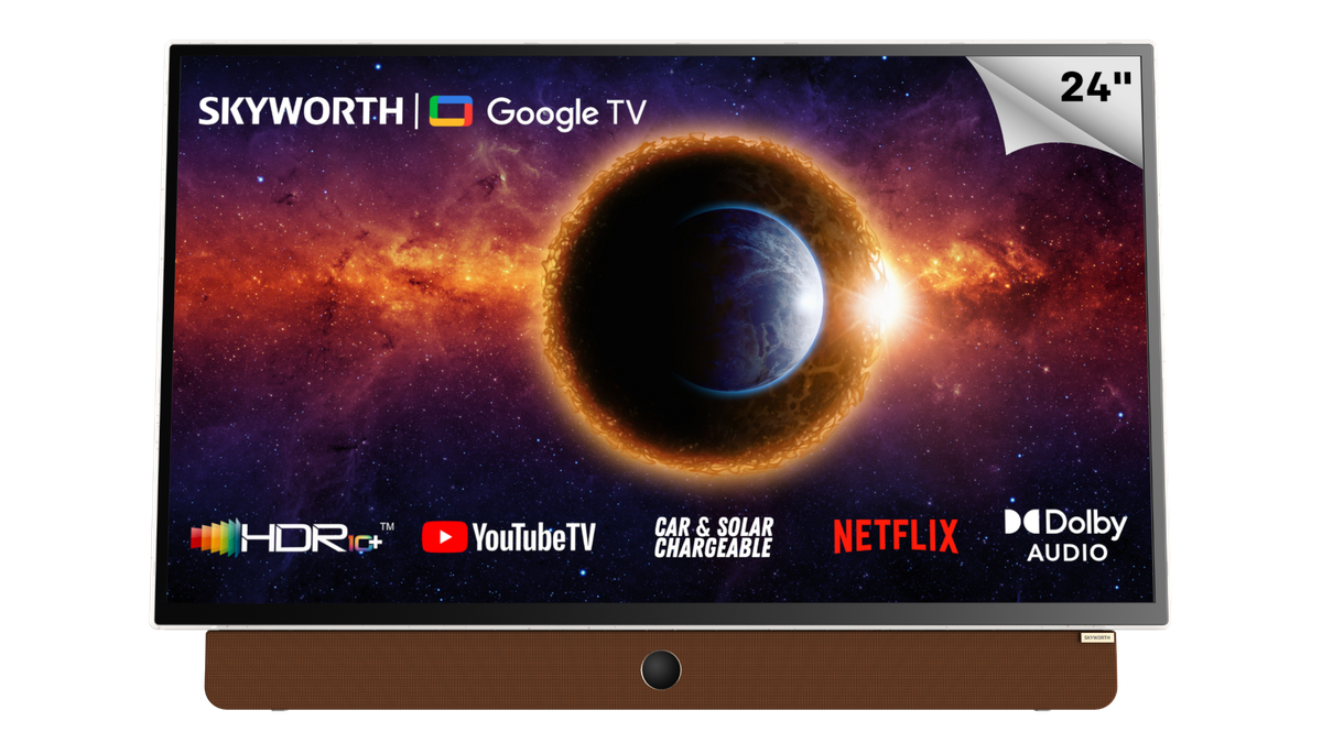 48% off on 24" FHD Portable Google Smart TV with Built-in Battery ...