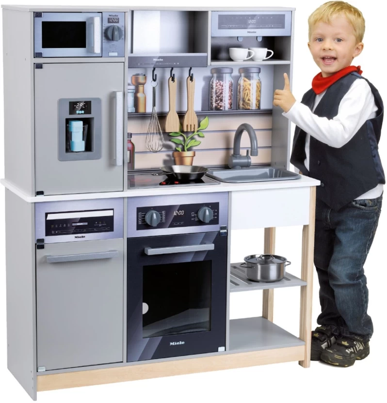 44% off on Miele Family Wooden Toy Play Kitchen | OneDayOnly