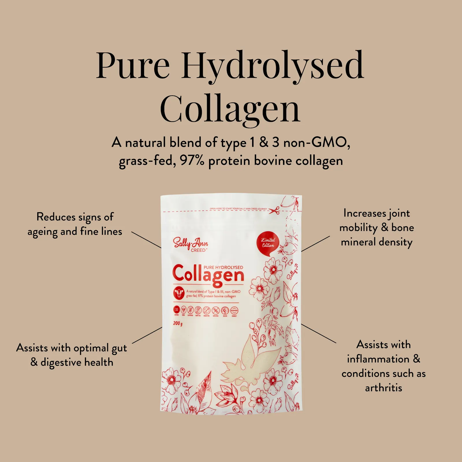 28% off on 200g Pure Hydrolysed Collagen | OneDayOnly