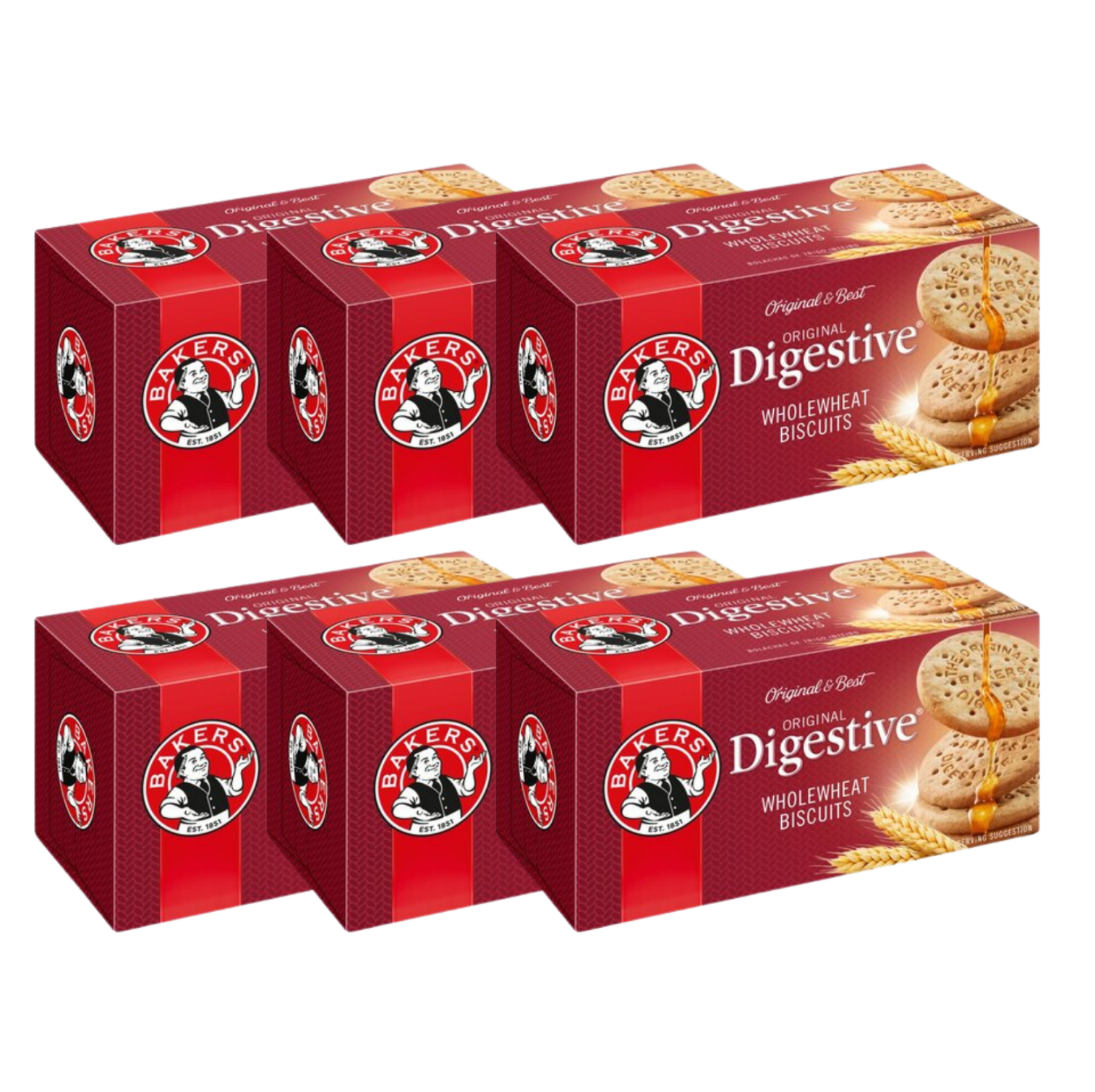 38% off on Bakers 6x 200g Digestive Biscuits | OneDayOnly