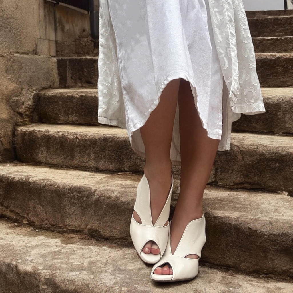 22% off on Pesso Ladies Leather Valencia Heels | OneDayOnly