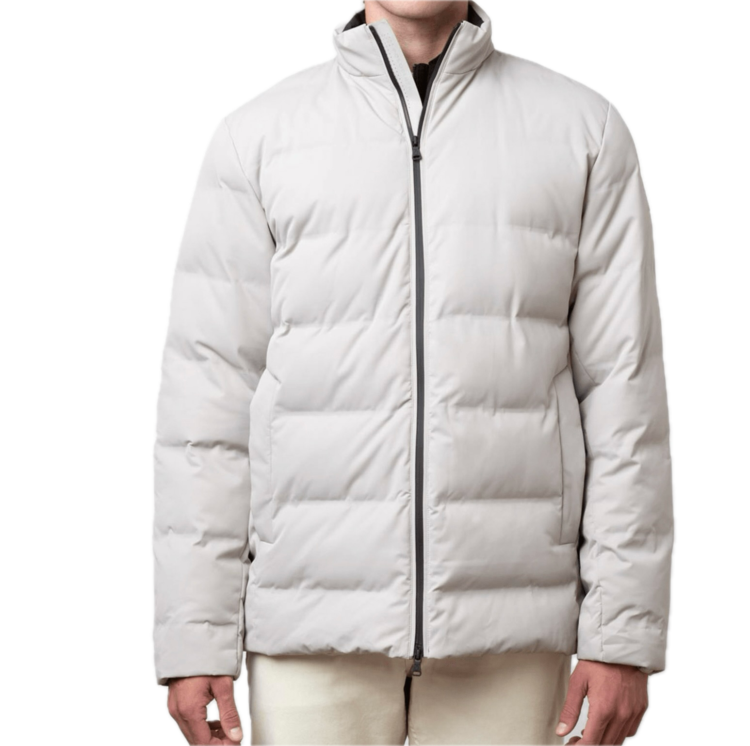 26% off on Men's Grey Quilted Puffer Jacket | OneDayOnly