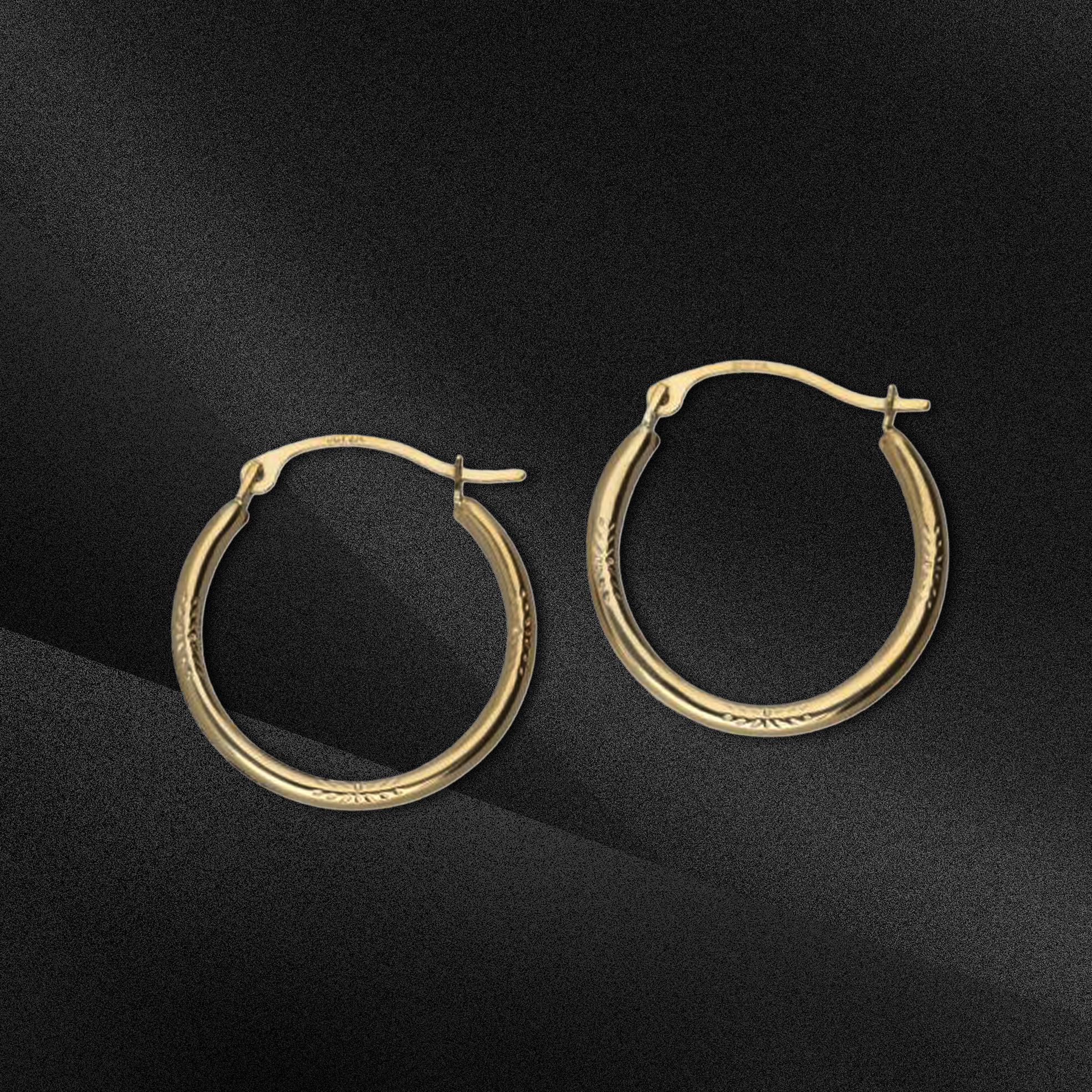 43% off on Ladies 9kt Gold Hoop Earrings | OneDayOnly