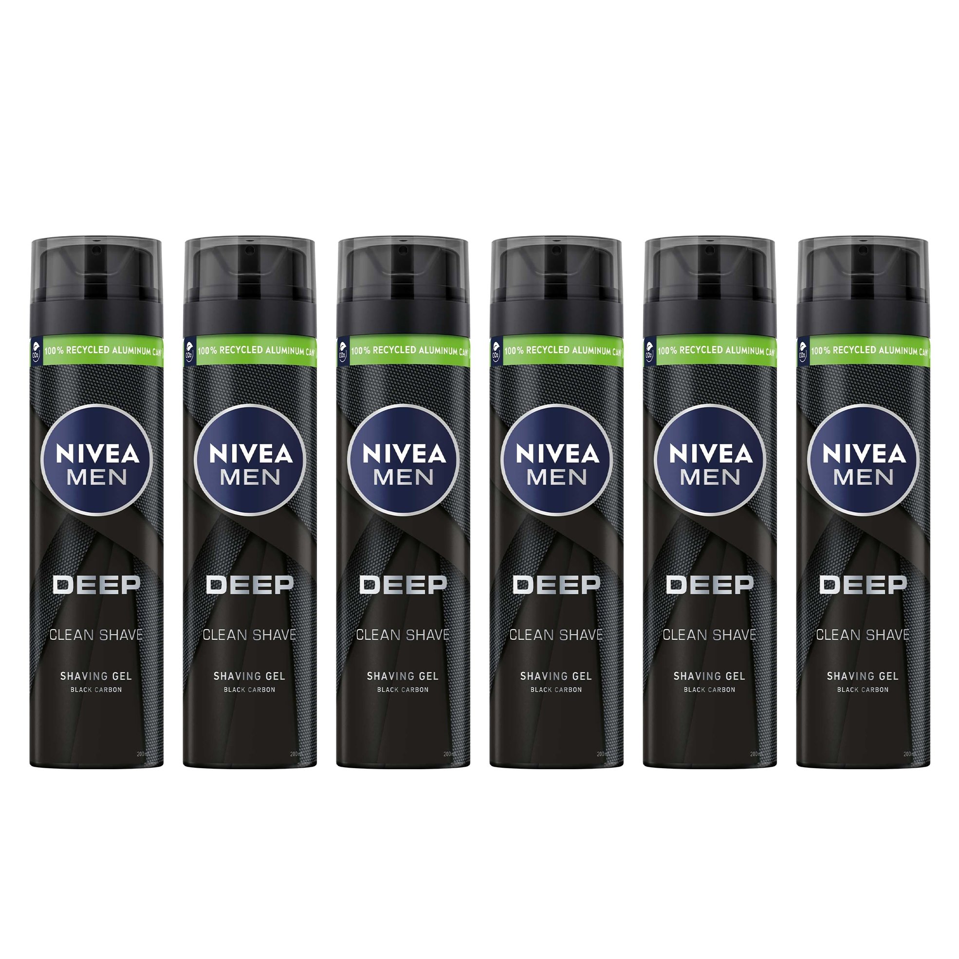 42% off on NIVEA MEN 6x 200ml Deep Shaving Gels | OneDayOnly