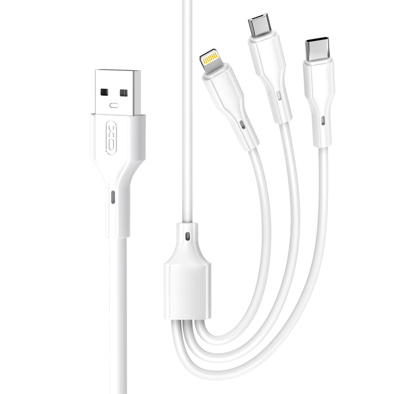 65% off on XO 2x 1m 3-In-1 Fast Charging Cables | OneDayOnly