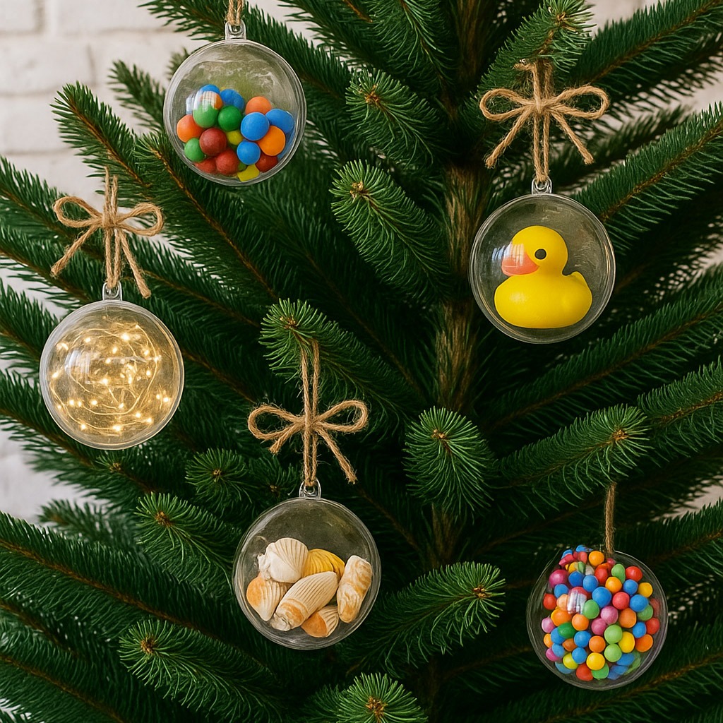 34% off on 5x Transparent Christmas Baubles | OneDayOnly
