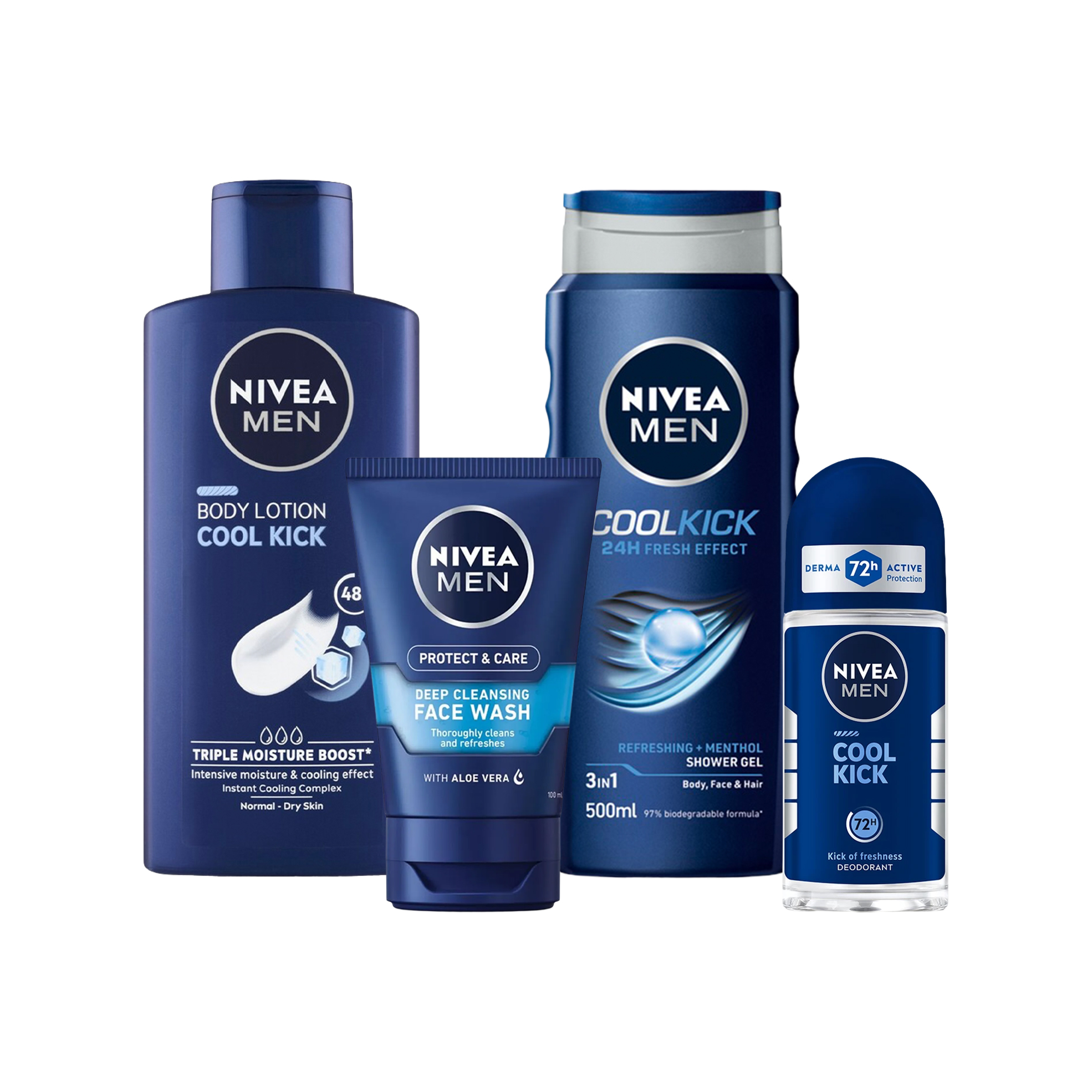 50% off on NIVEA MEN 4-Piece Cool Kick Bundle | OneDayOnly