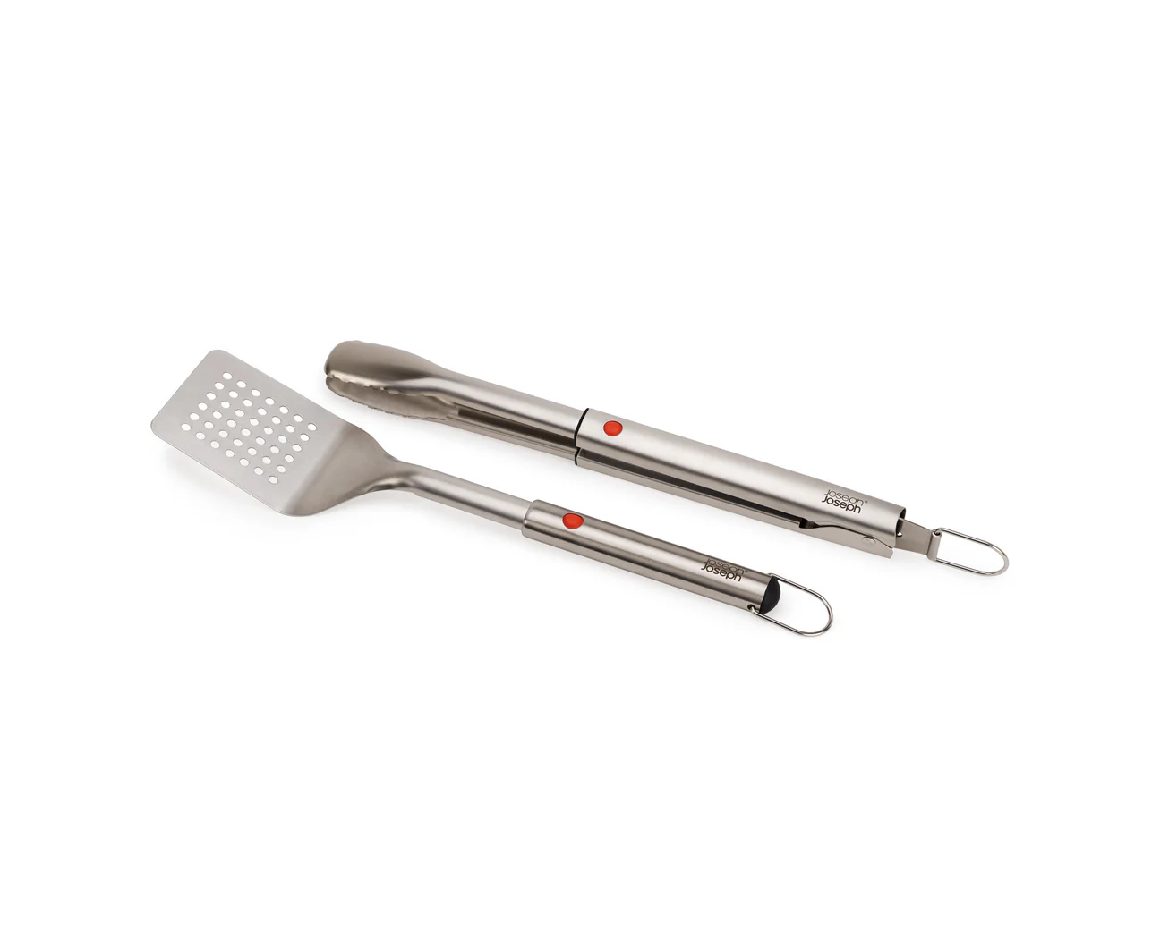 28% off on 2-Piece Stainless-Steel BBQ Turner & Tongs Set | OneDayOnly