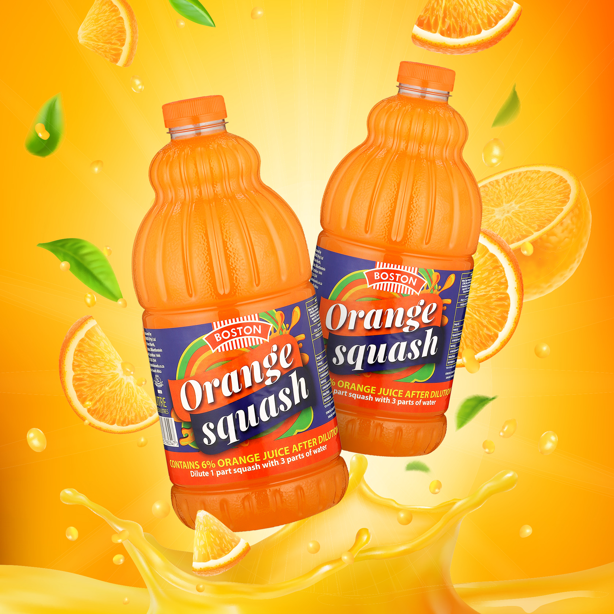 22% off on 6x 2L Orange Squash Concentrates | OneDayOnly