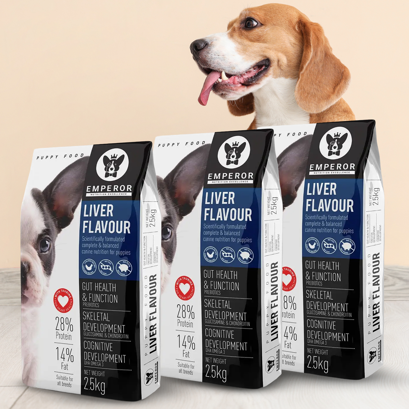 50% off on Emperor 3x 2.5kg Puppy Dog Food | OneDayOnly