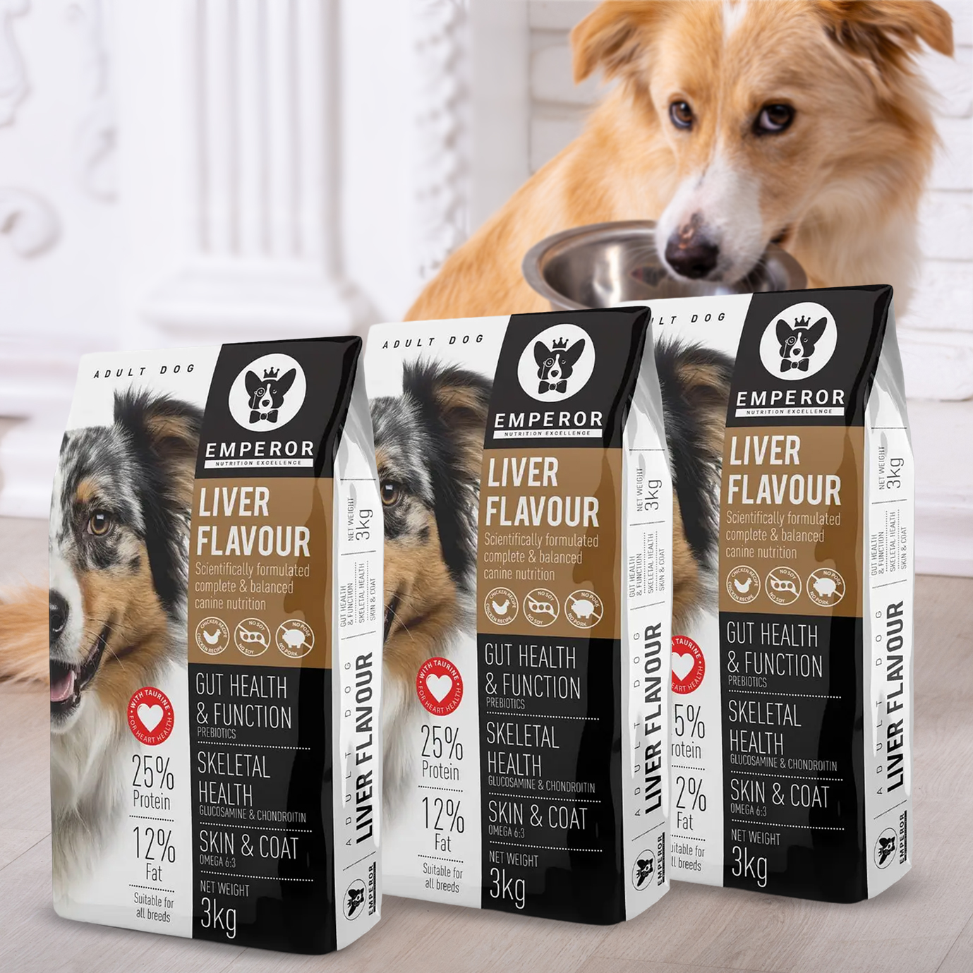 50% off on Emperor 3x 3kg Adult Dog Foods | OneDayOnly