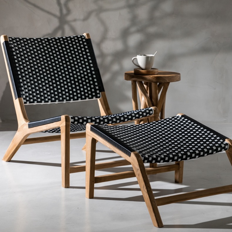 R900 off on Kuta Teakwood Rattan Lounger | OneDayOnly