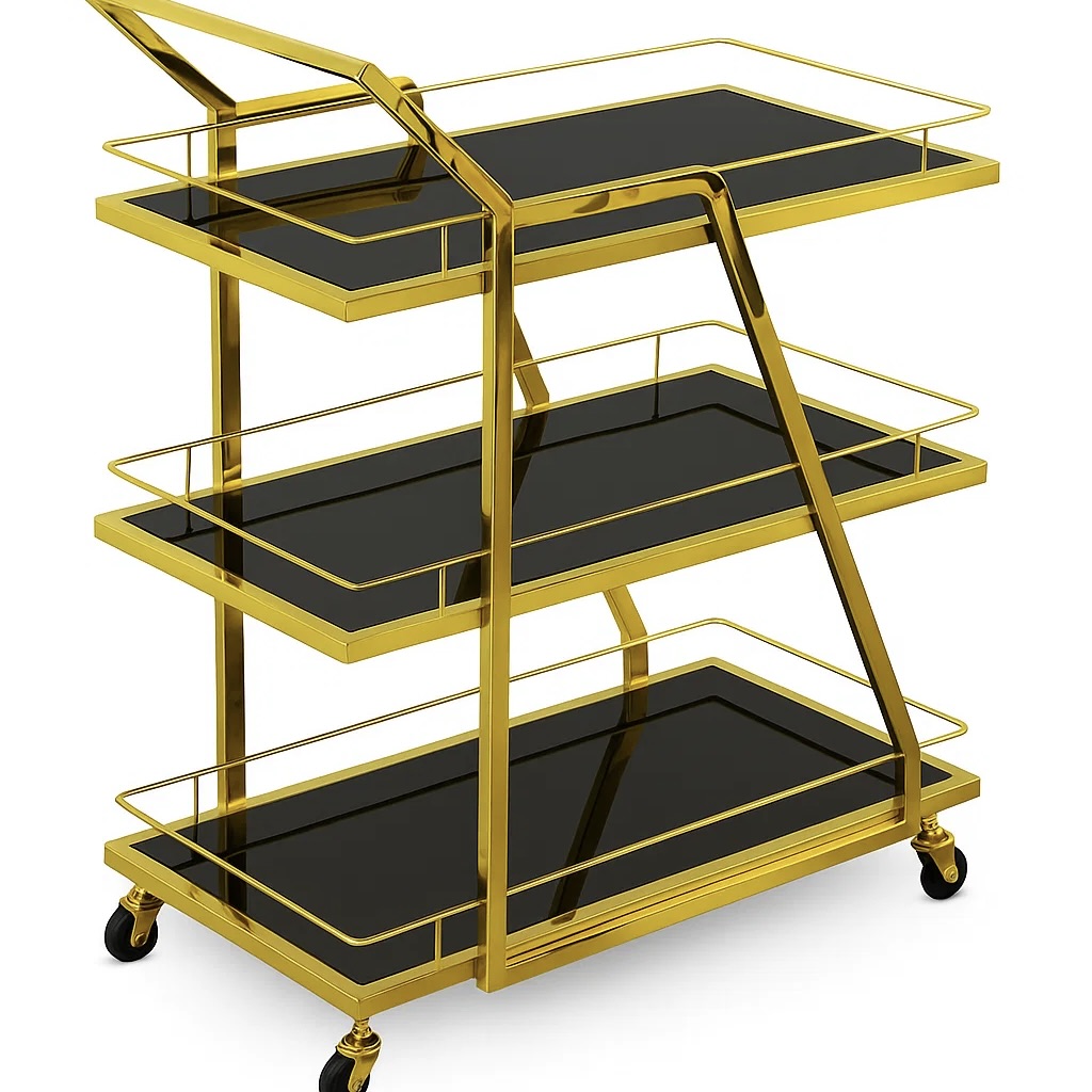 40% off on Maxwell Luxurious Gold Serving Cart | OneDayOnly