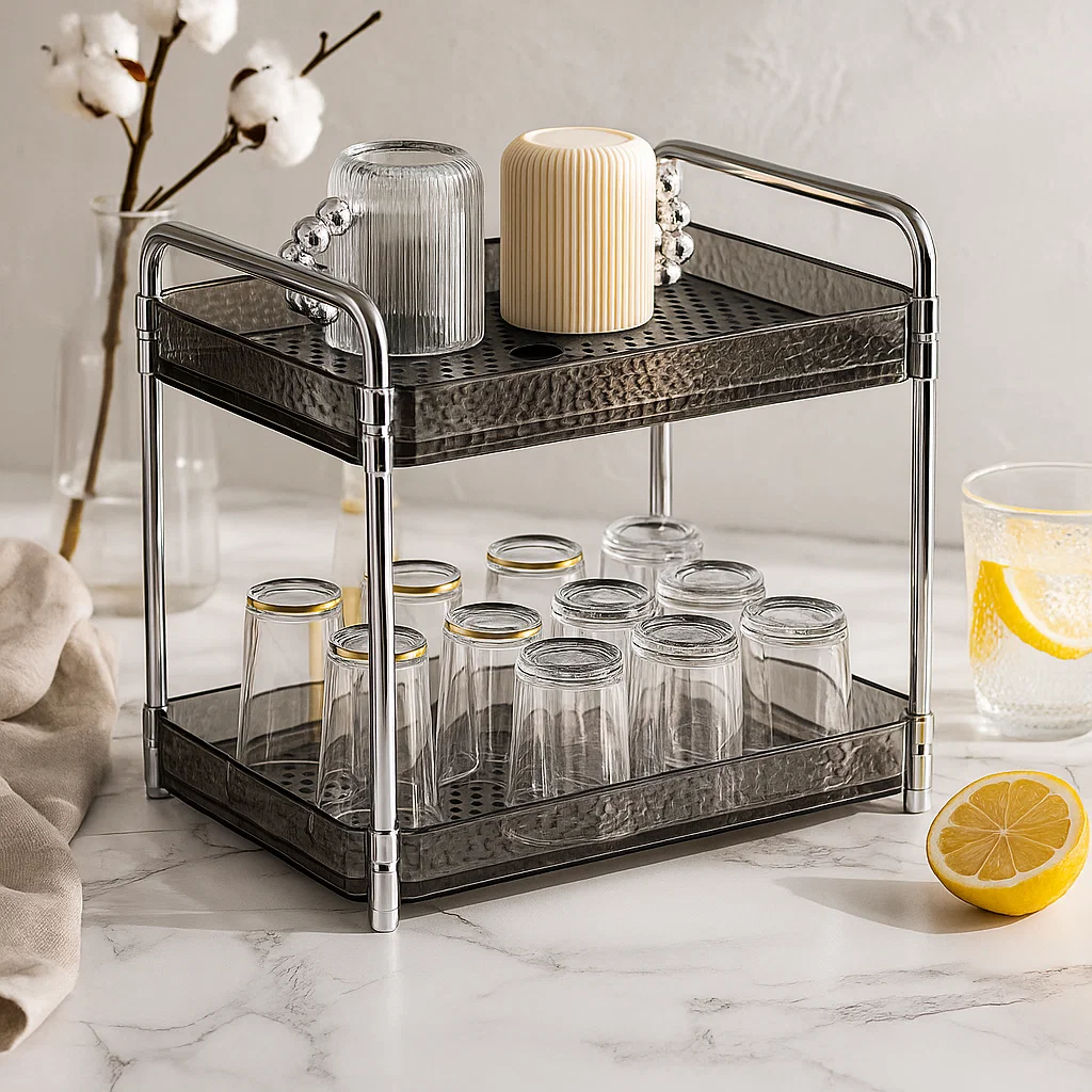 50% off on 2-Tier Storage Rack with Drip Tray | OneDayOnly