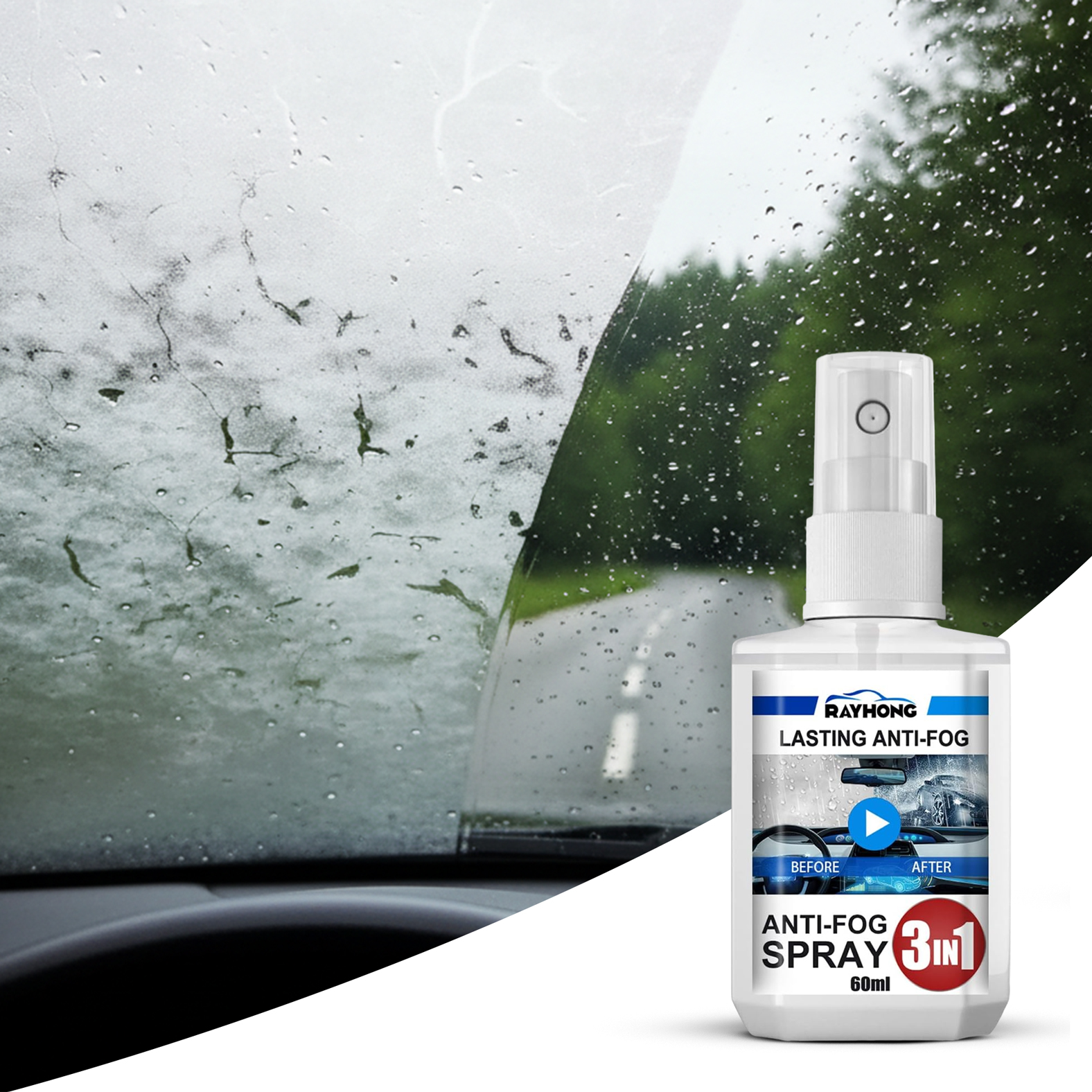 65% off on 2x 60ml 3-in-1 Anti-Fog Sprays | OneDayOnly