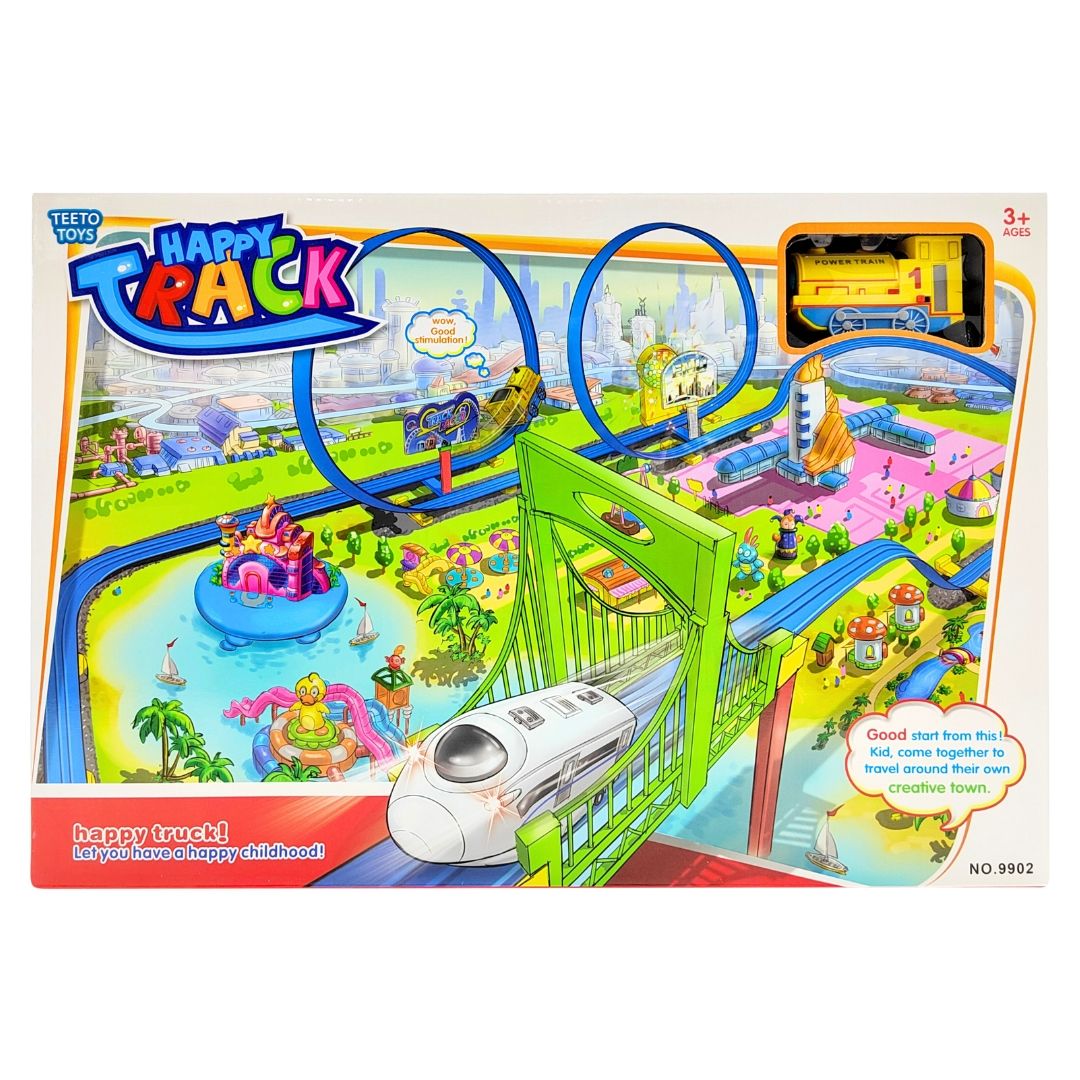 38% off on 80-Piece Railway Train Loop Playset | OneDayOnly
