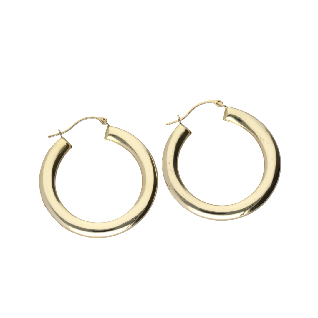 42% off on Eterniti 9kt Gold 30mm Hoop Earrings | OneDayOnly