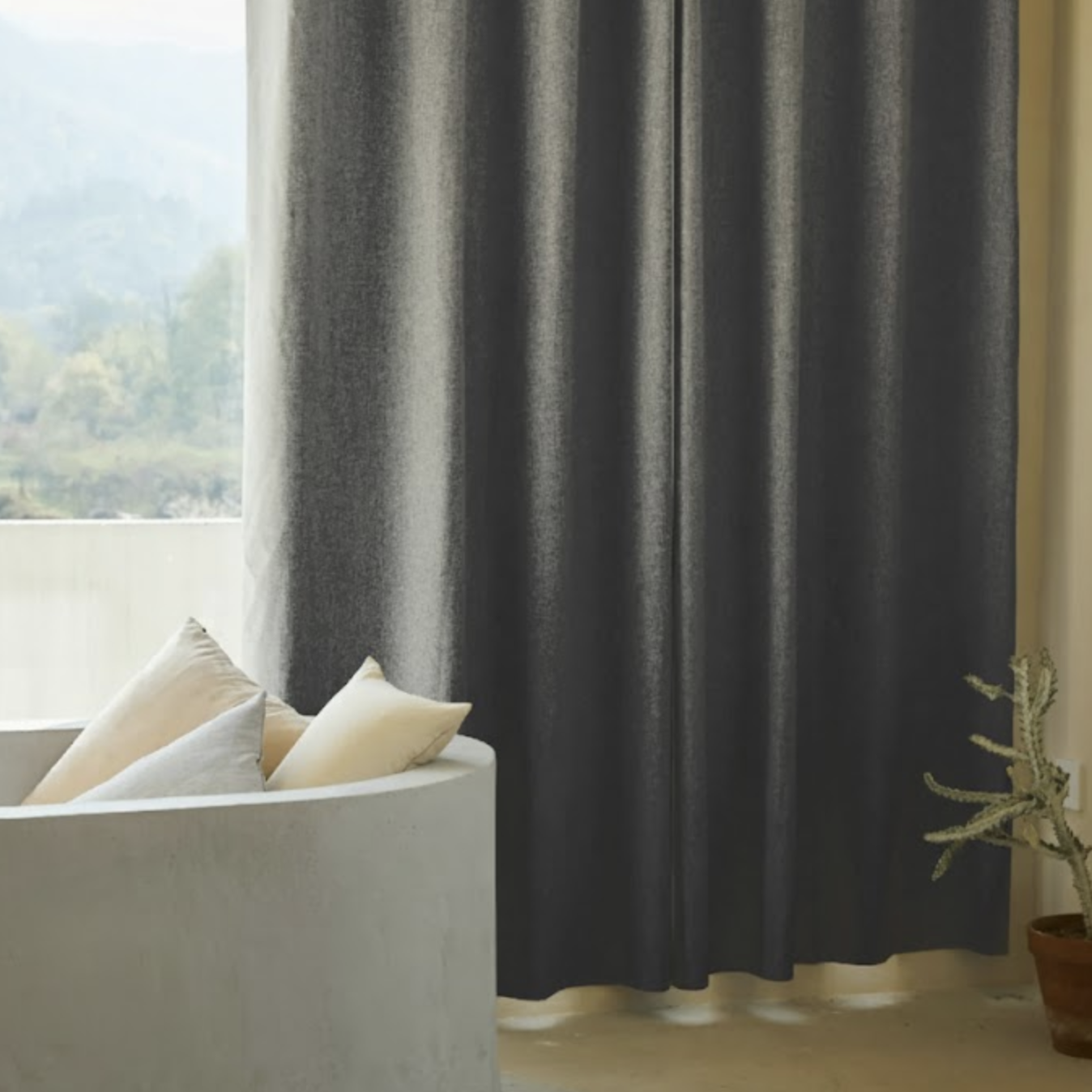 20% off on 2x Taped Micro Linen Curtain | OneDayOnly