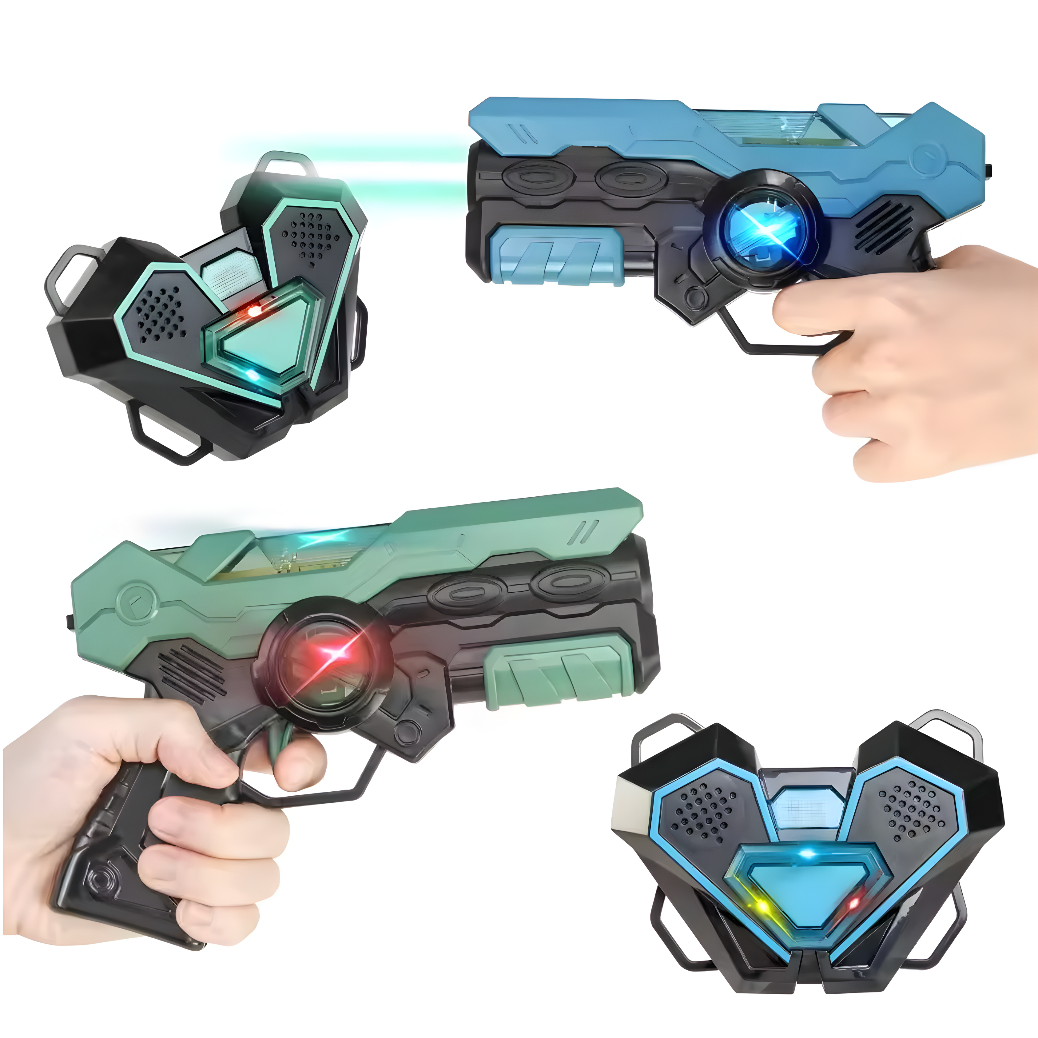 36% off on 2x Electric Laser Toy Guns with Vests | OneDayOnly