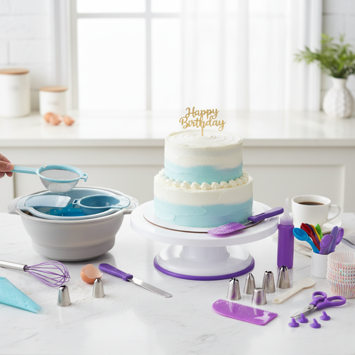 50% off on Cake Decorating & Mixing Bowl Set | OneDayOnly