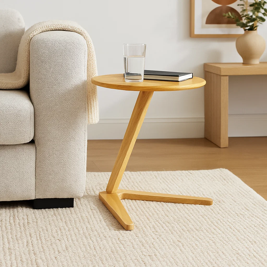 35% off on LuxeLiving Rubber Wood Side Table | OneDayOnly