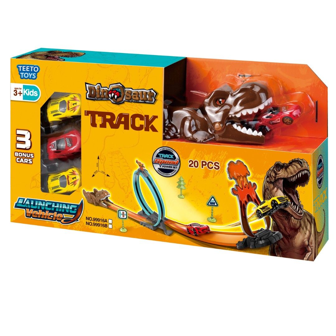 48% off on 20-Piece 360 Dino Track Car Set | OneDayOnly