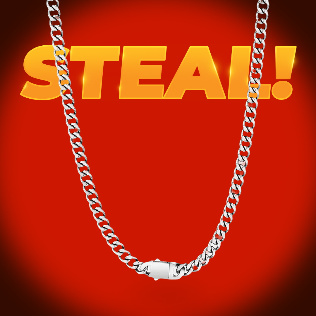 63% off on Men's Locked Cuban Chain Necklace | OneDayOnly