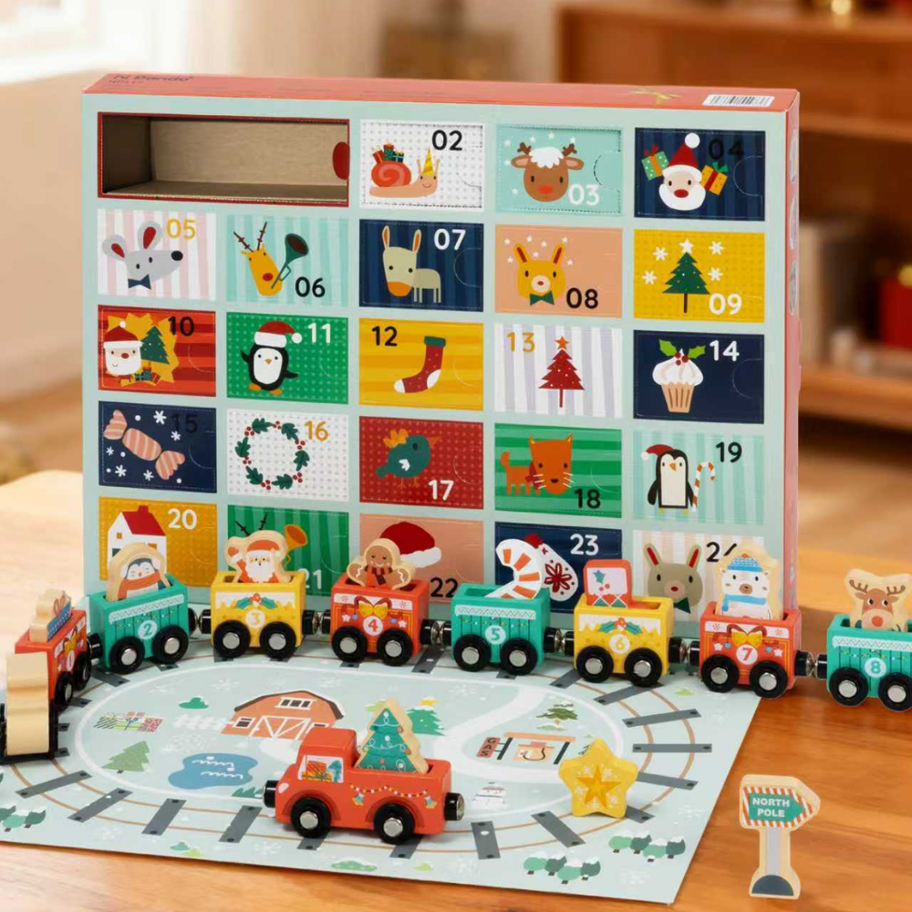 20% off on 24-Piece Wooden Train Set Advent Calendar | OneDayOnly
