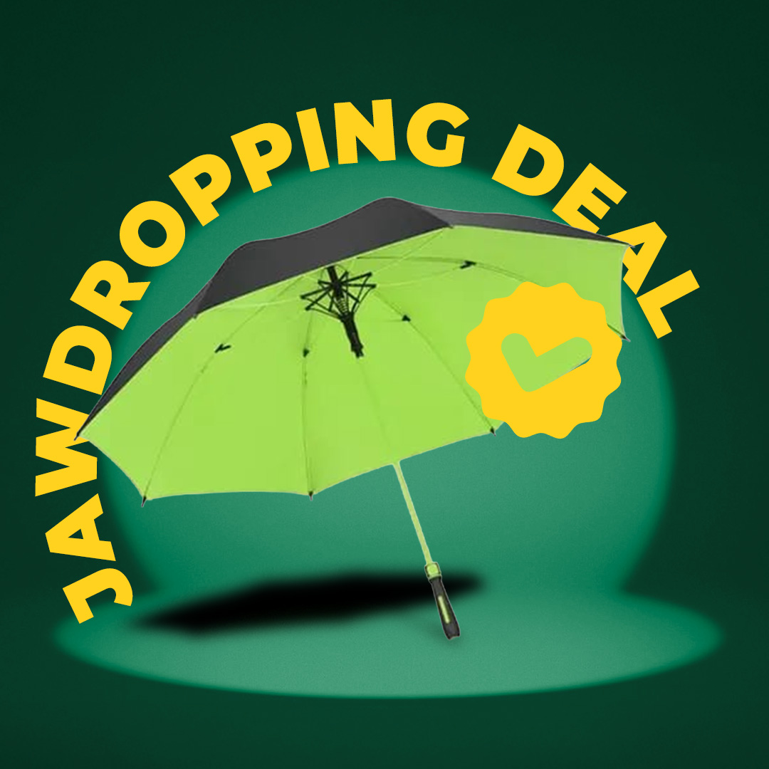 95% off on Sunny Days Two-Tone Large Umbrella | OneDayOnly