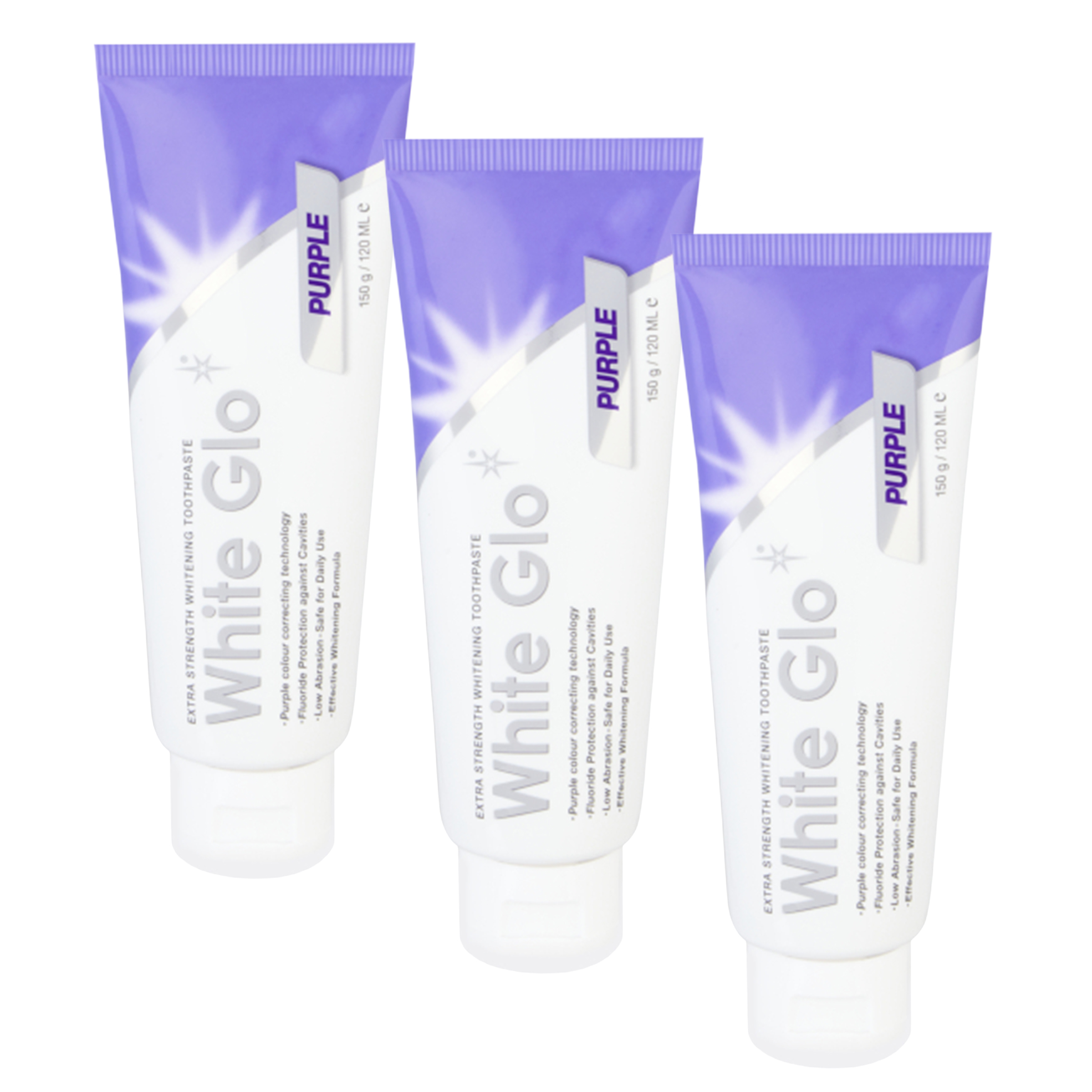 41% off on White Glo 3x 150g Purple Toothpastes | OneDayOnly