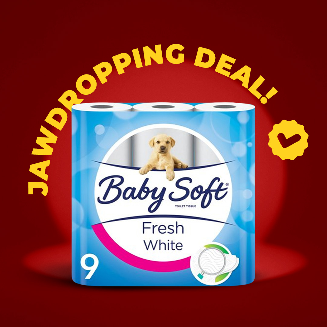 71% off on Baby Soft 9's 2-Ply Toilet Paper | OneDayOnly