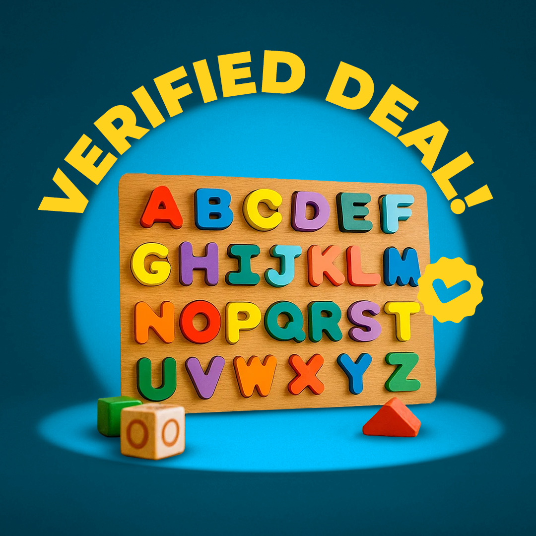 100% off on 2x Kids A-Z Wooden Puzzle Sets | OneDayOnly