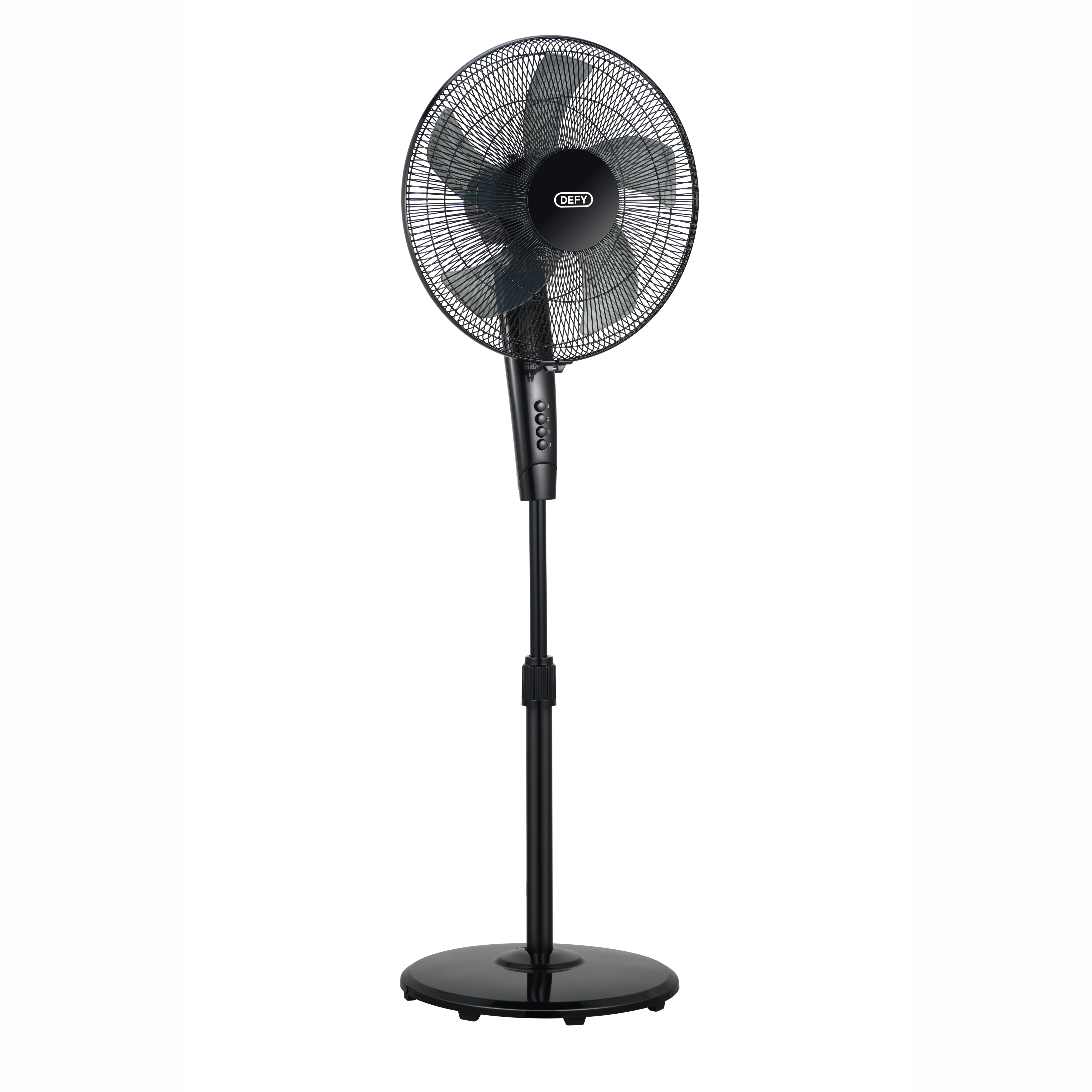 34% off on Defy 50W Black Stand Fan | OneDayOnly