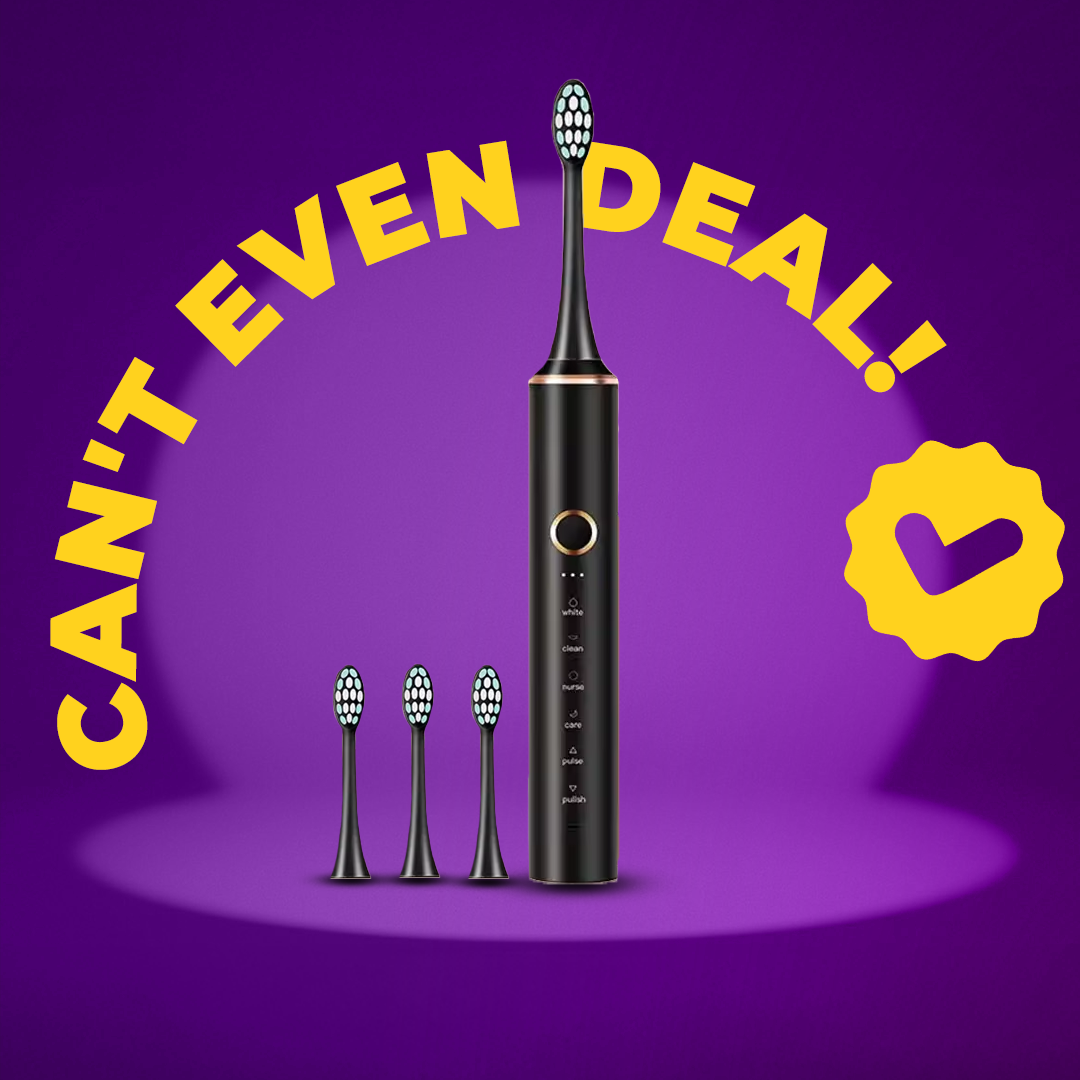 90% off on Electric Toothbrush with 4 Heads | OneDayOnly