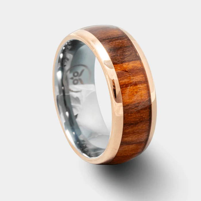 27% off on Touchwood Men's Walnut Wood Ring | OneDayOnly