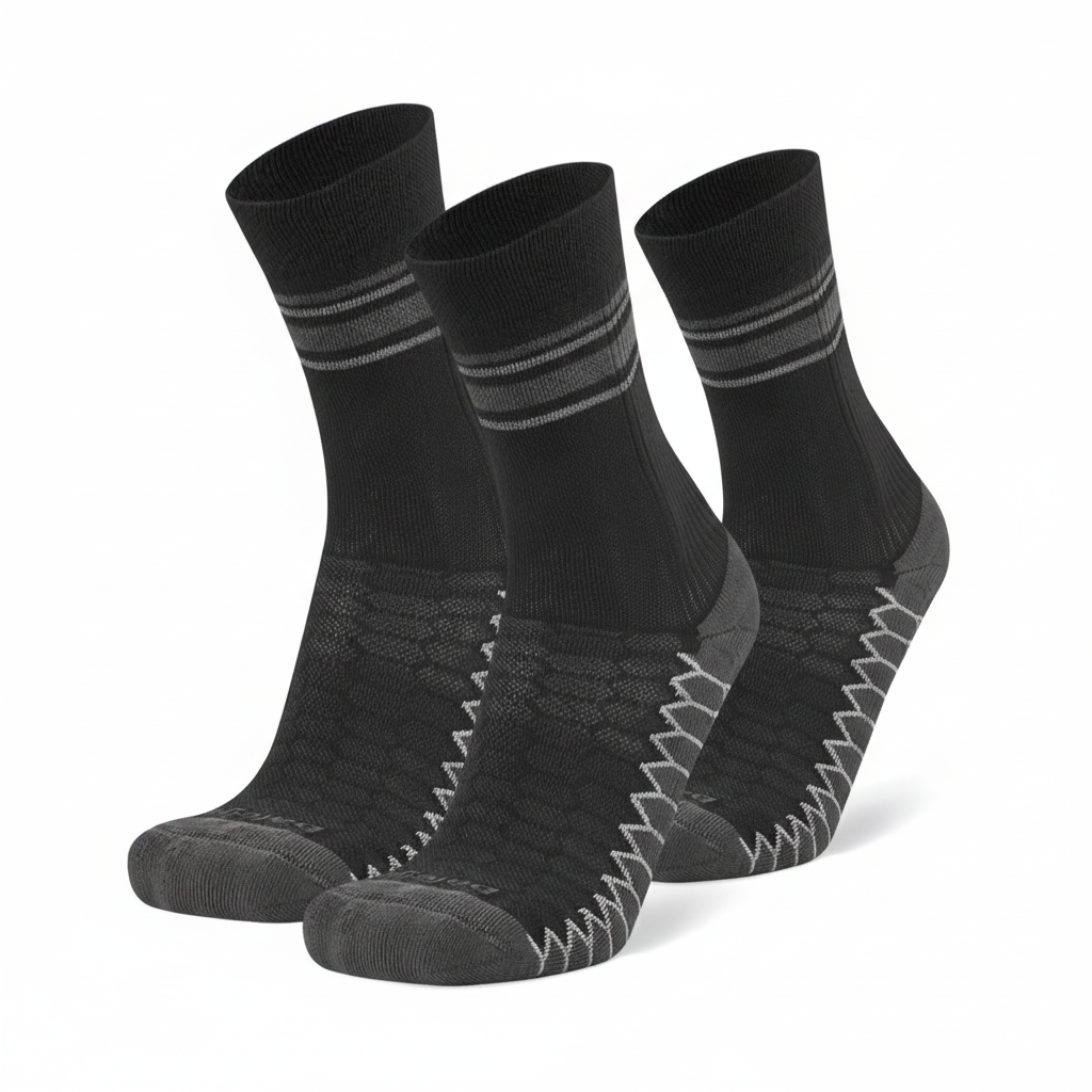 55% off on 3x Silver Mini Crew Running Socks | OneDayOnly