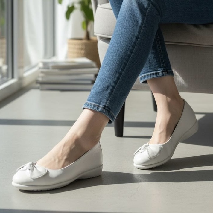 30% off on Pesso Ladies Leather Dandy Pumps | OneDayOnly