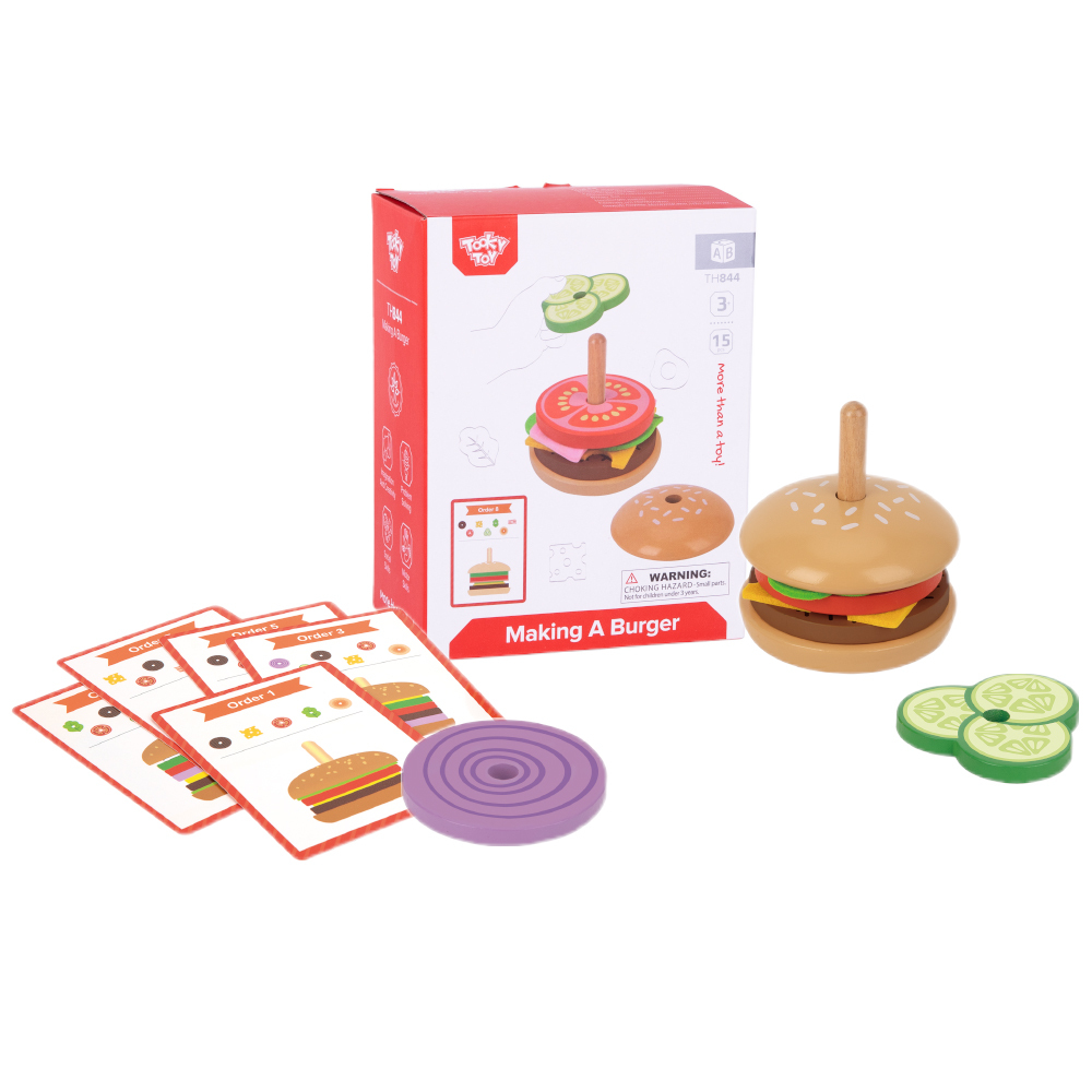 21% off on 15-Piece Making A Burger Toy | OneDayOnly