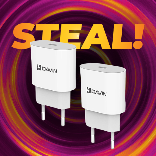 64% off on DAVIN 2x 20W PD Charging Blocks | OneDayOnly