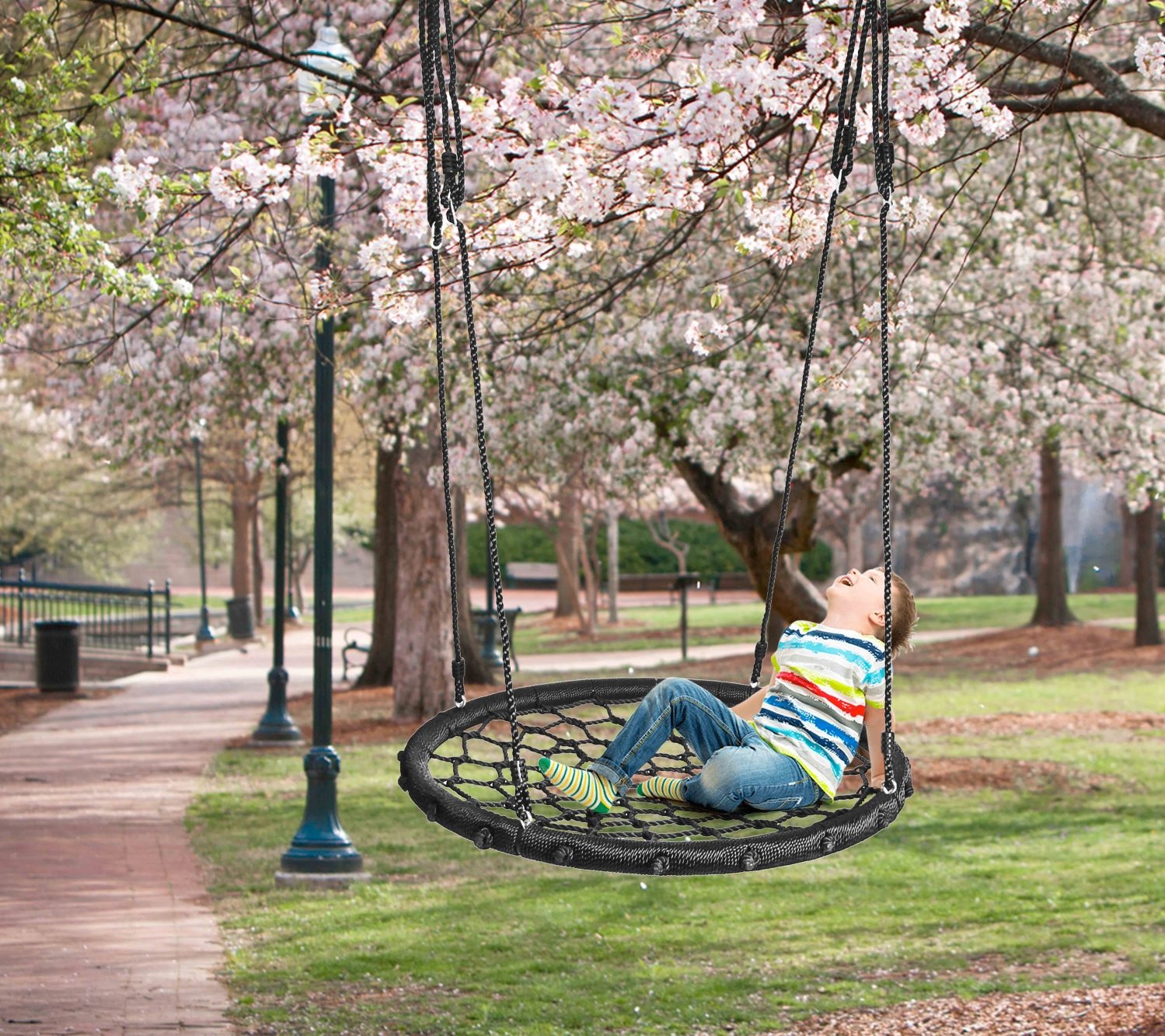 28% off on Finery Giant Round Outdoor Net Swing | OneDayOnly