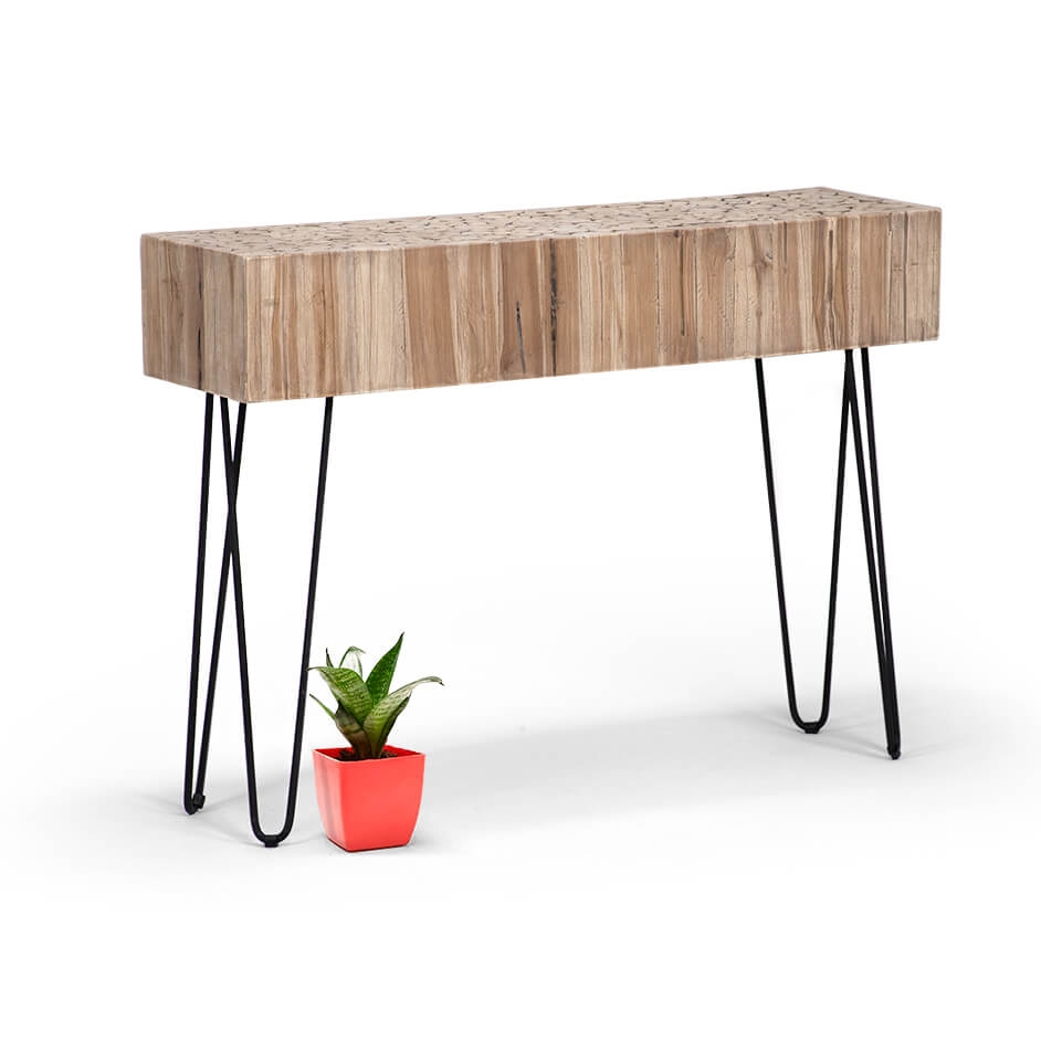 30% off on Gaylin Teak Wooden Console Table | OneDayOnly