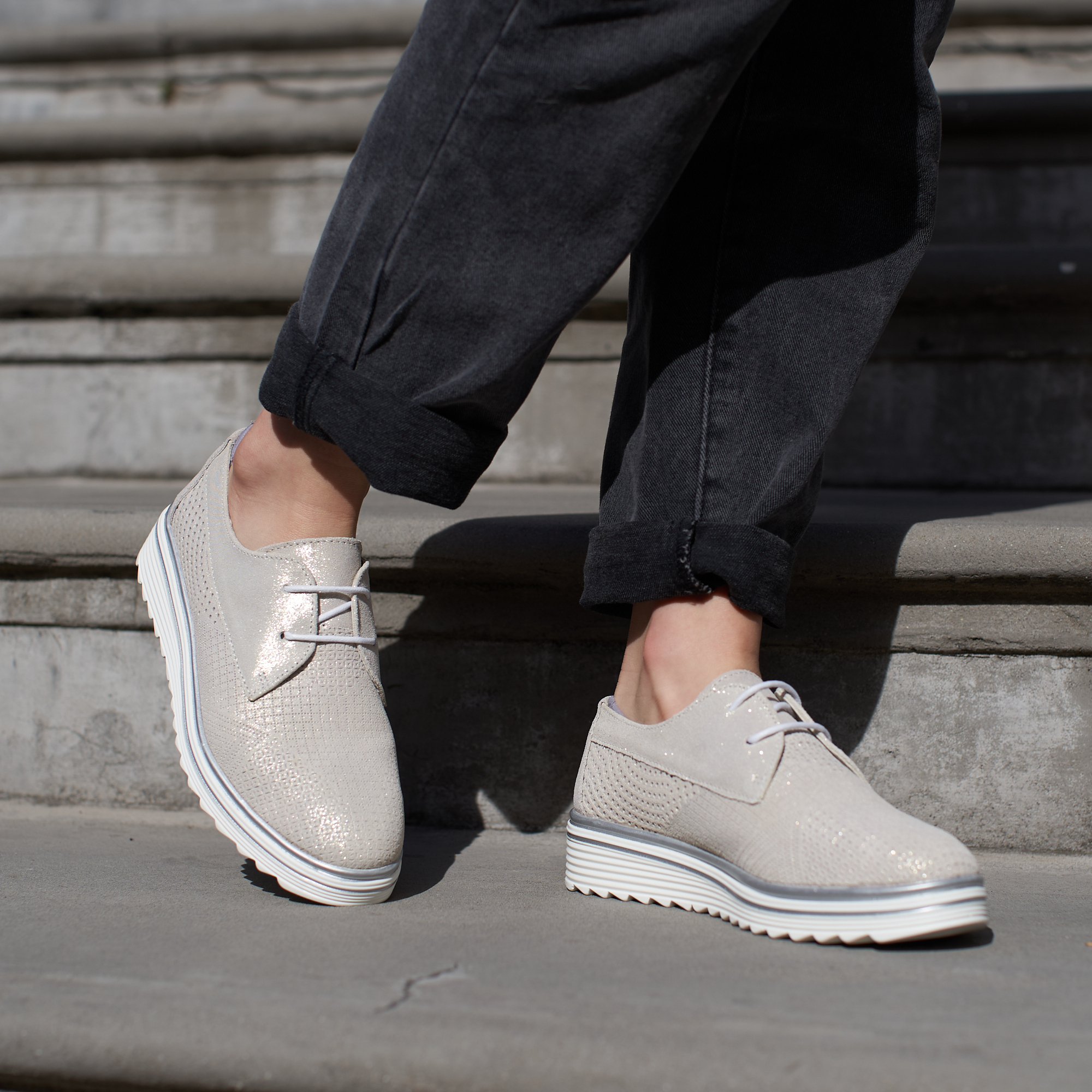 53% off on Ladies Platform Lace-Up Brogues | OneDayOnly