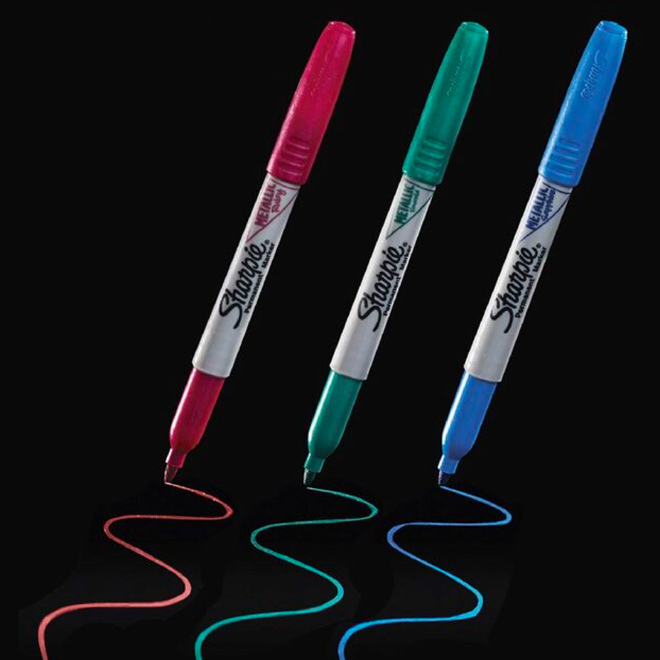 34% off on 3x Fine Metallic Permanent Markers | OneDayOnly