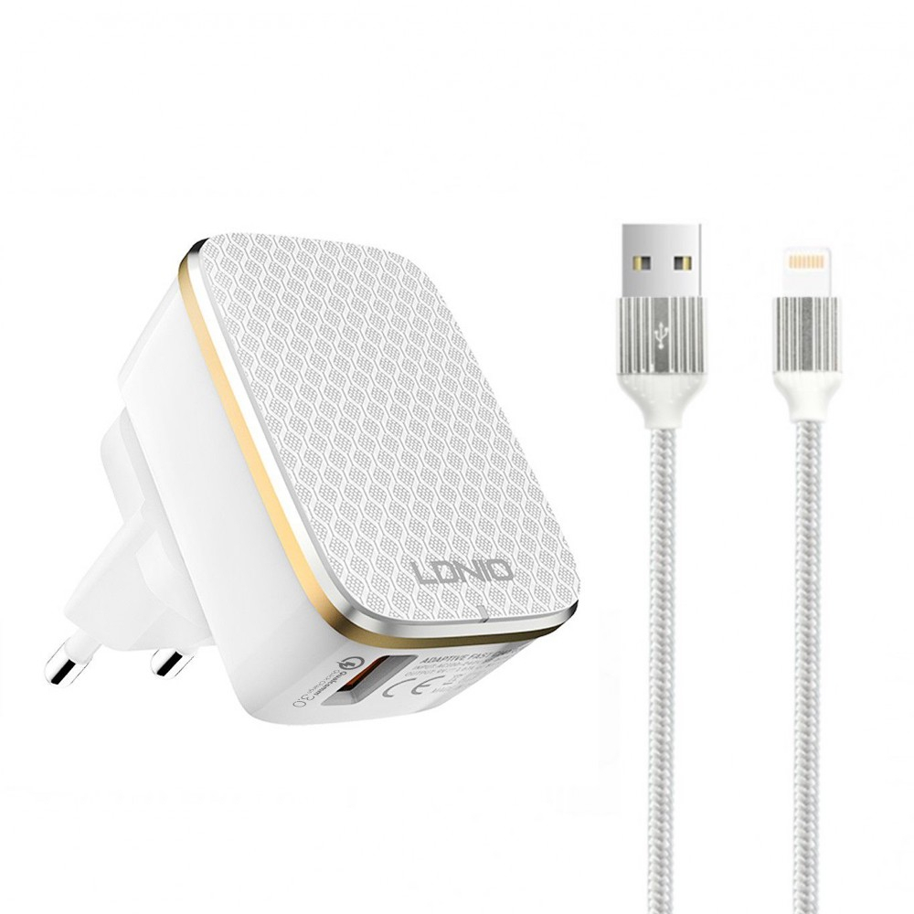 50% off on 2x QC3.0 Charging Blocks + Cables | OneDayOnly