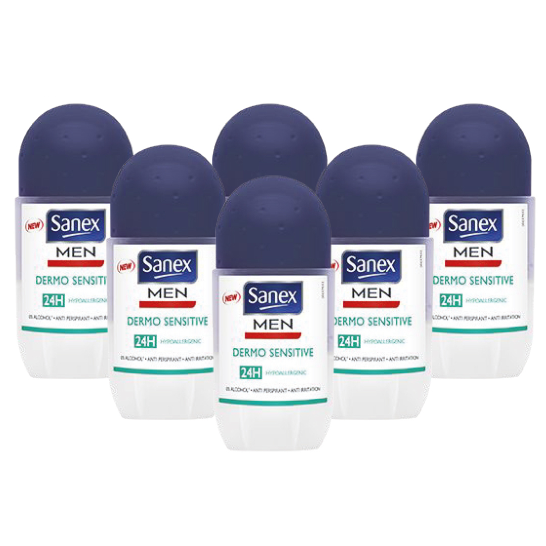 24% off on Sanex 6x 50ml Men's Anti-Perspirant | OneDayOnly