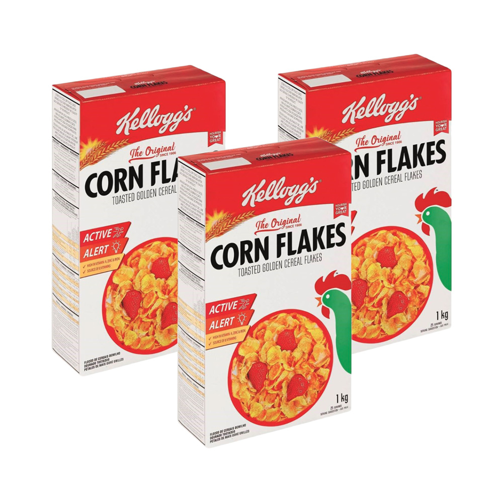 19% off on 3x 1kg Original Corn Flakes Cereals | OneDayOnly