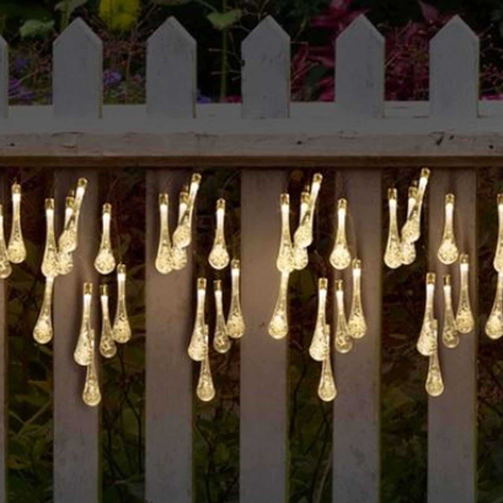 38% off on Solar Raindrop String Fairy Lights | OneDayOnly
